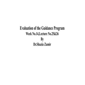 Evaluation of Guidance Program-Unit14.pptx