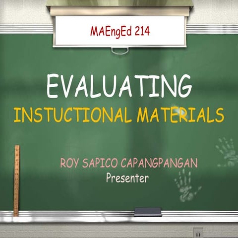 Different Types of Instructional Materials | PPTX