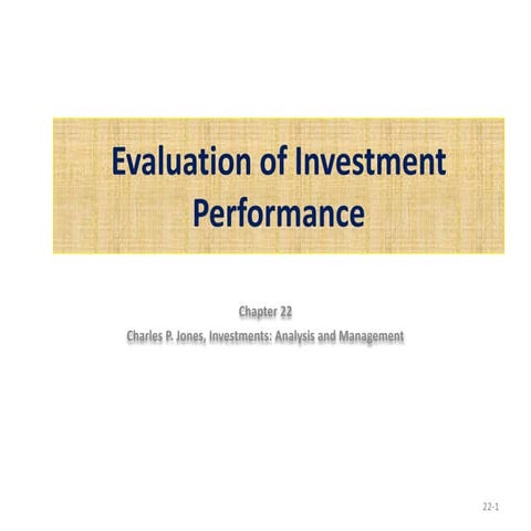 Evaluation of Investment Performance.ppt