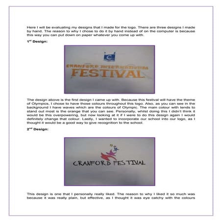 Evaluation of Logo Designs | DOCX