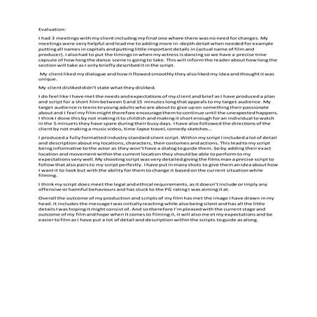 Evaluation of script (1) | PDF