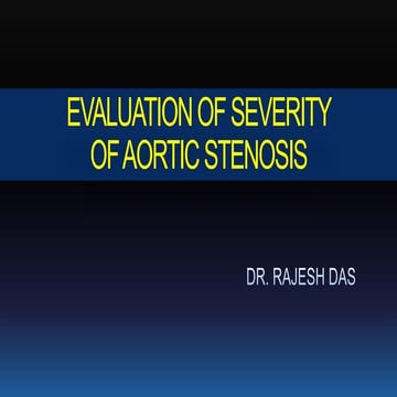 Evaluation of severity of as | PPTX