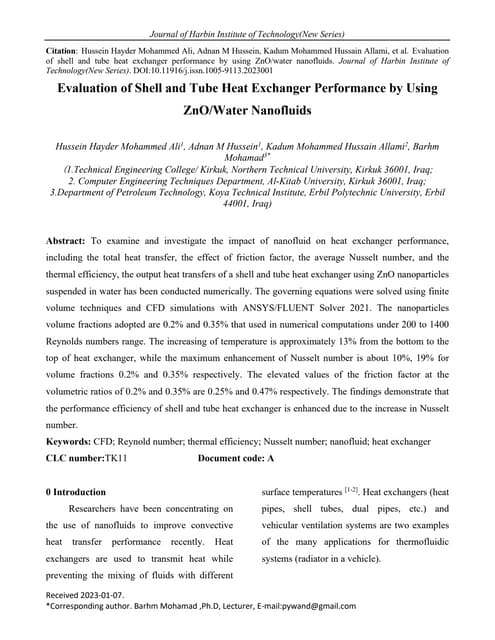 Thermodynamic analysis and optimization of flat plate solar collector ...