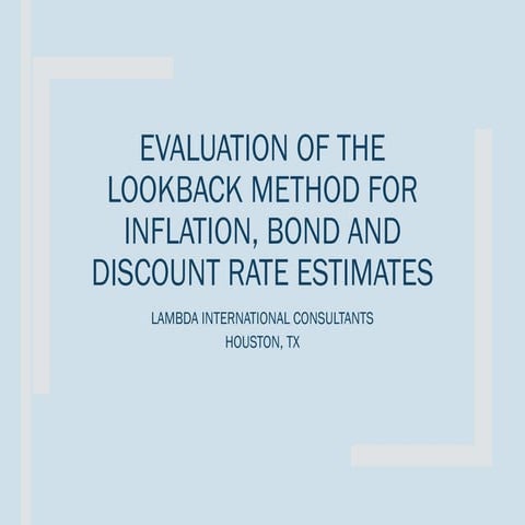 Evaluation of the lookback method for discount rate v 01.12.17 [v2] | PPT