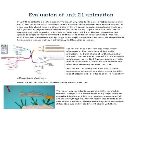 Evaluation of stop motion animation | PPTX