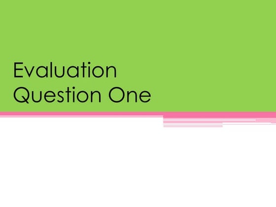 Evaluation Question | PPT