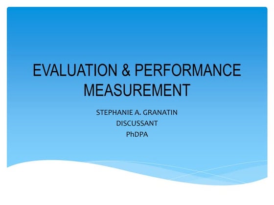 Performance Measurement | PPTX | Business Operations | Business