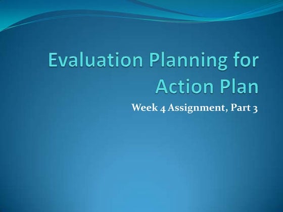 Evaluation plan | PPT