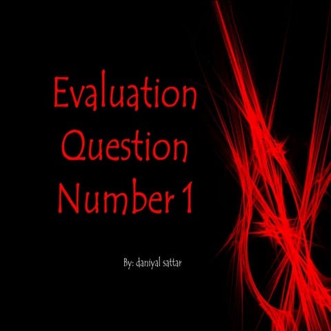 Evaluation question 1 | PPTX