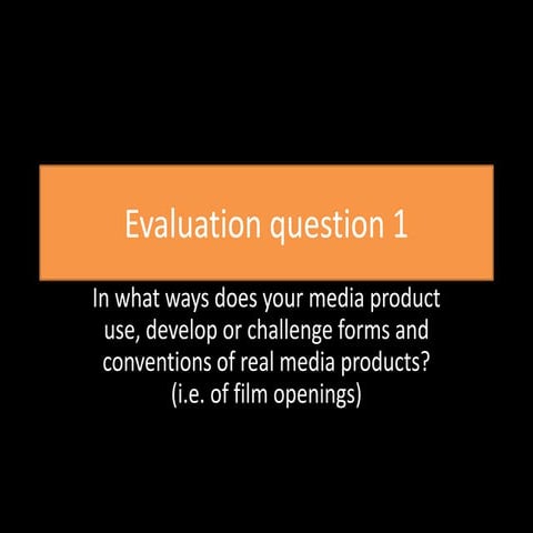 Evaluation Activity 1 | PPT