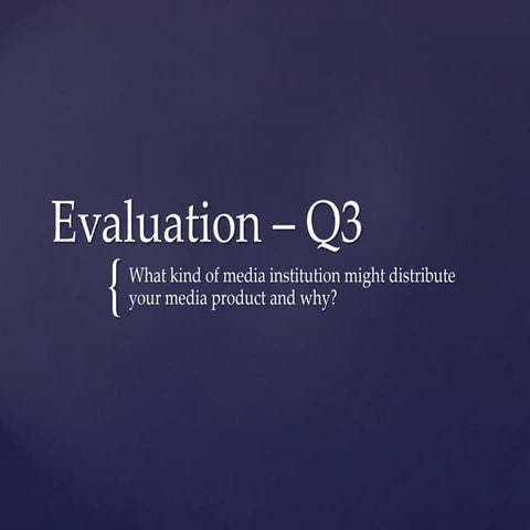 Evaluation – Q3 | PPTX