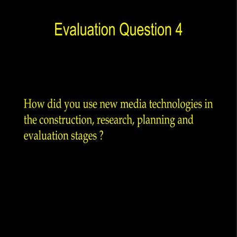 Evaluation q 4 | PPT