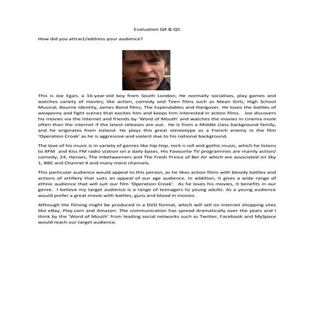 Evaluation q4 and 5 | PDF