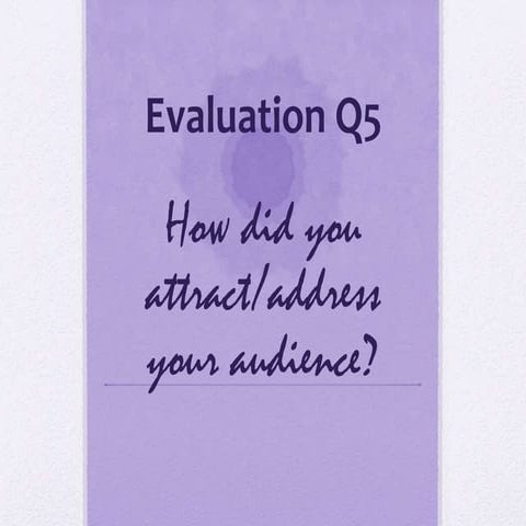 Evaluation Q5 | PPTX