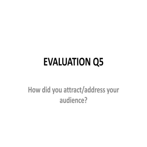 Evaluation Q5 | PPTX