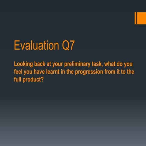 Evaluation q7 | PPT