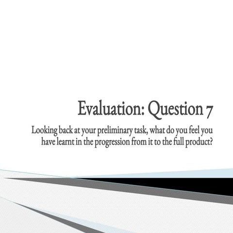 Evaluation Q7 | PPTX