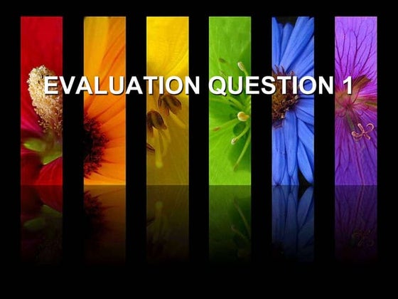 Evaluation question 5 | PPTX | Soundtracks, TV and Showtunes | Music