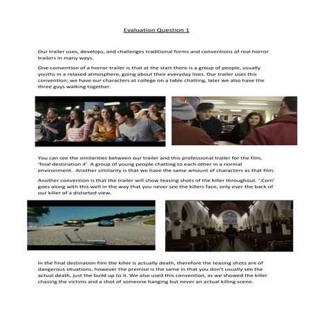 Horror film trailer ideas, research, preperation | PPTX