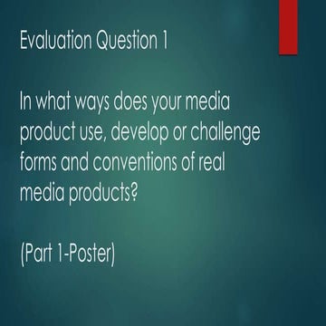 Evaluation question 1 | PPT
