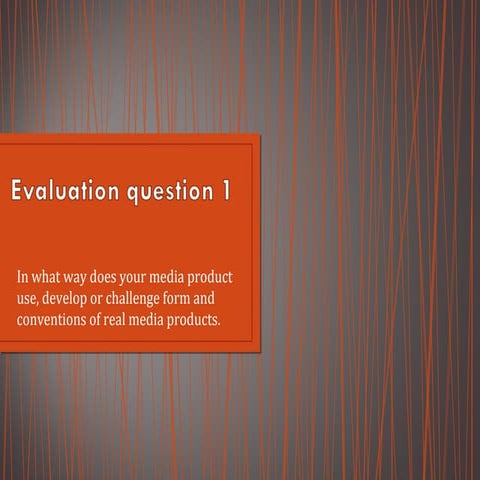 Evaluation 1 | PPTX