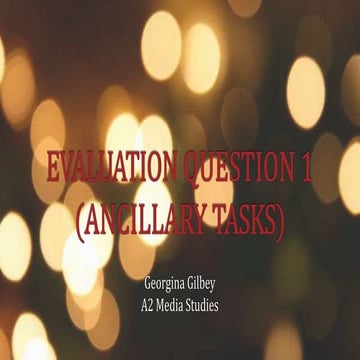 Media A2 Evaluation 2 | PPTX