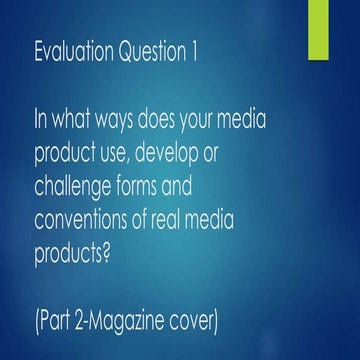 Codes and conventions of film magazines | PPT