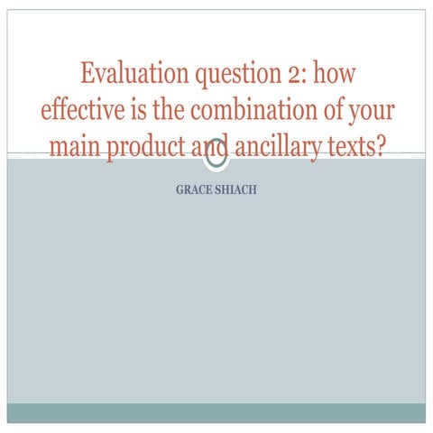 Evaluation question 2 | PPT