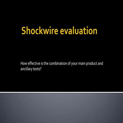 Evaluation question 2 | PPTX | Movies | Entertainment