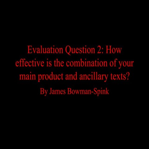 Evaluation question 2 | PPT
