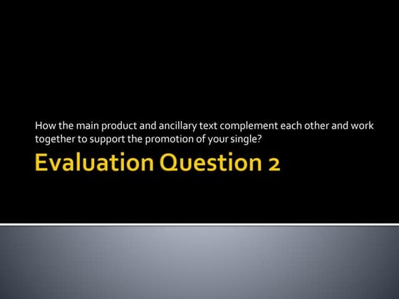 Evaluation q2 | PPT
