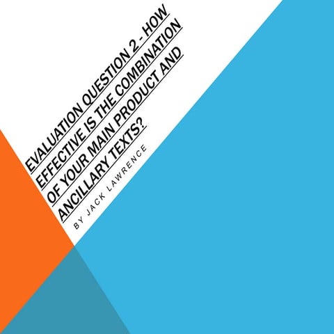 Evaluation Question 2 | PPT