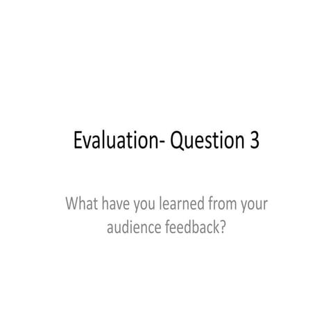 Vox Pop interview questions | PPTX