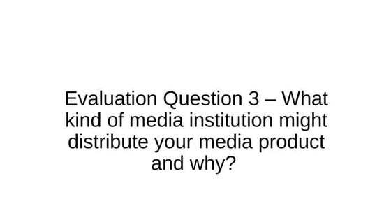 Evaluation question 3 ELISE | PPT