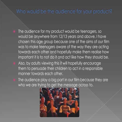 Target audience filma2 | PPTX