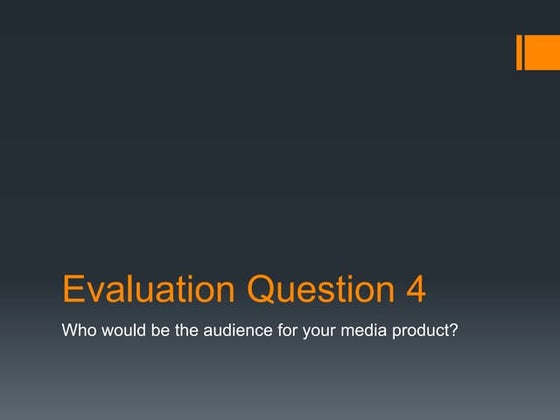 Evaluation 2) how does your product represent | PPTX | Young Adult | Genres