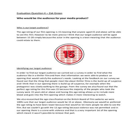 Evaluation question 4 | PDF