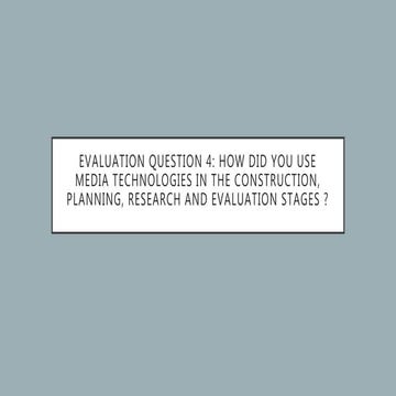 Evaluation question 4 digital tech a2 | PPT