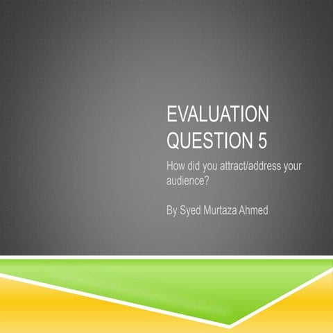 Evaluation question 5 | PPT