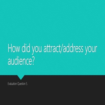 Evaluation question 5 | PPTX