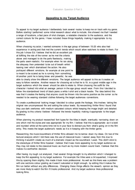 Lesson 5 audience 2 film poster evaluation sheet | PDF