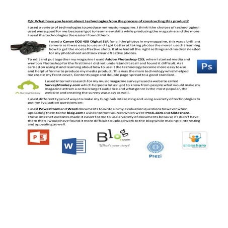 Evaluation question 6 | PDF