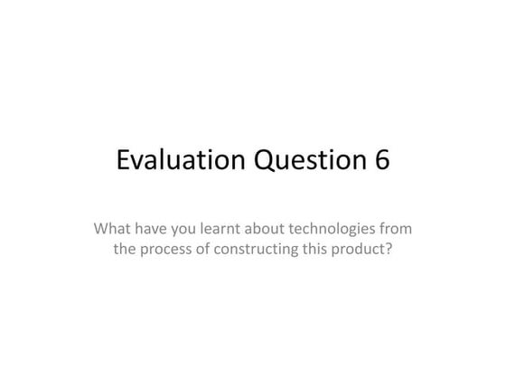A2 Media Evaluation Q4 Anna Guzak | PPT
