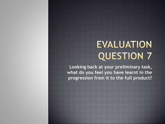 Critical Evaluation | PPTX