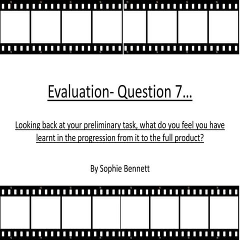 Evaluation question 7 | PPT