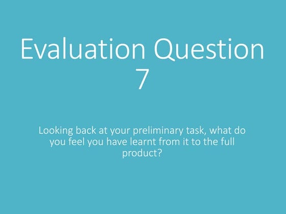 My evaluation | PPT