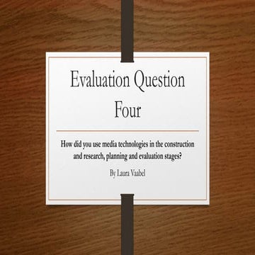 Evaluation Q4 by Laura Vaabel | PPT