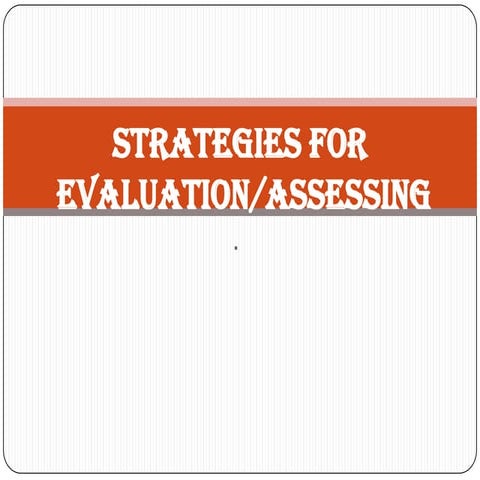 Strategies for evaluating/assessing internet/technology. | PPTX