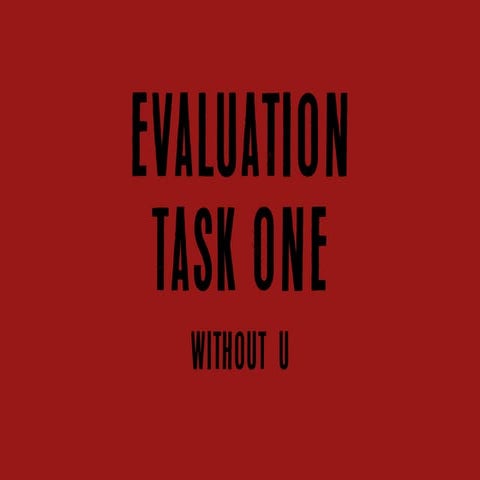 Evaluation Task 1 | PPT