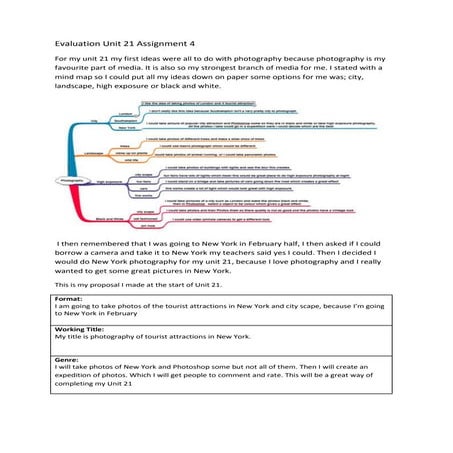 Evaluation unit 21 assignment 4 | DOCX